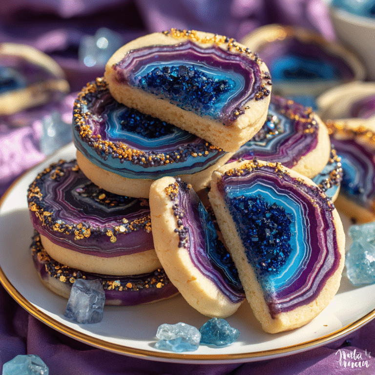 Easy Geode Cookies: Edible Crystal Art - mandyshealthylife
