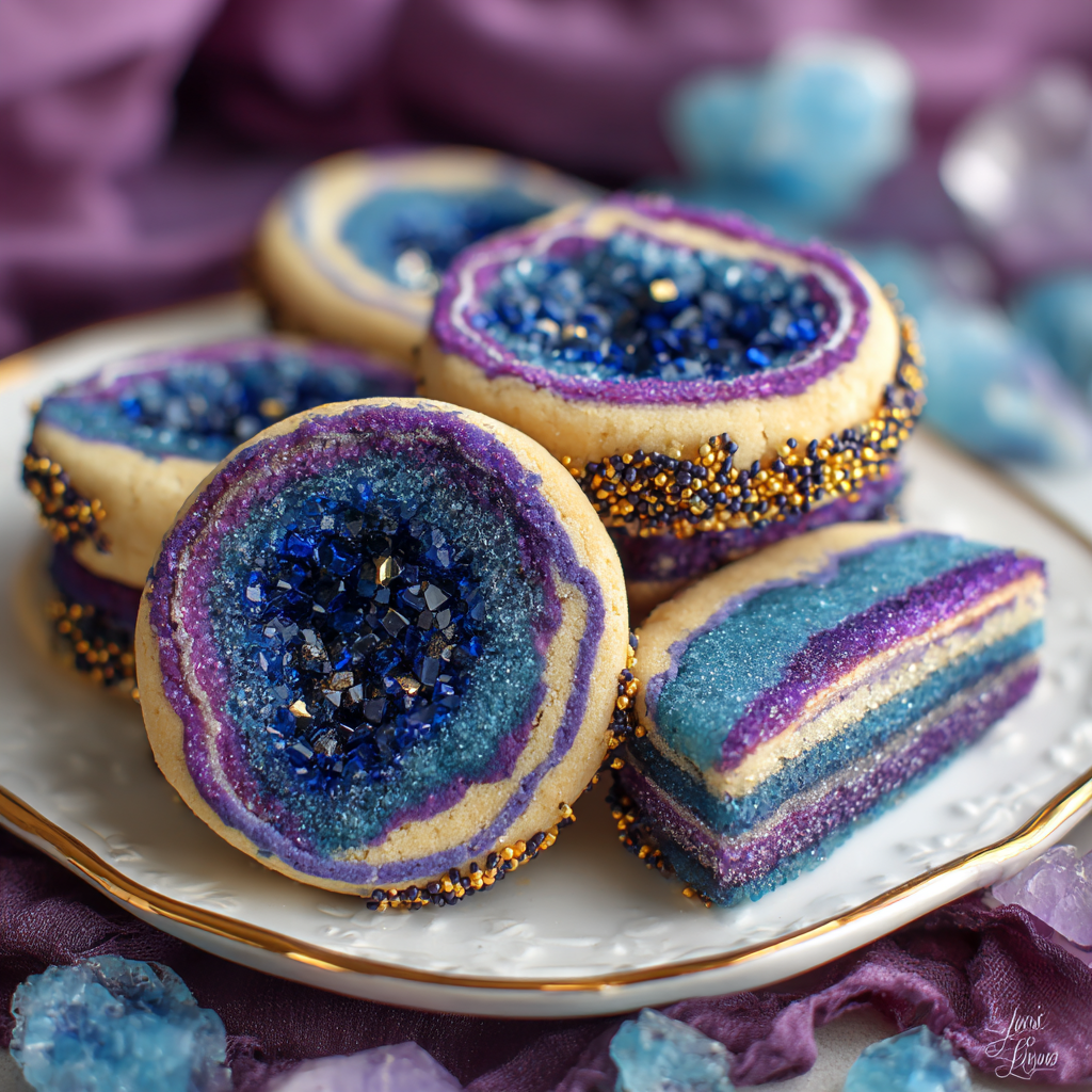 Easy Geode Cookies: Edible Crystal Art - mandyshealthylife